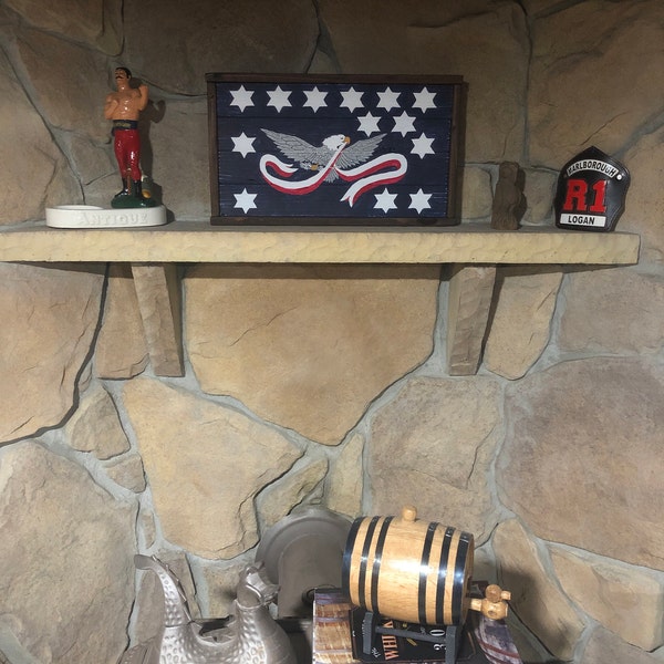 Bennington Flag Farmhouse Style Sign, 76 American Flag Patriotic ...