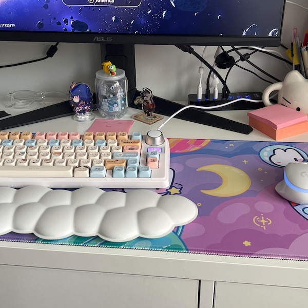 Bug Field Desk Mat Mousepad Gaming Set up Computer Desk Water-resistant ...