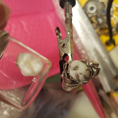 One Real Human Tooth Pendant Necklace - Etsy