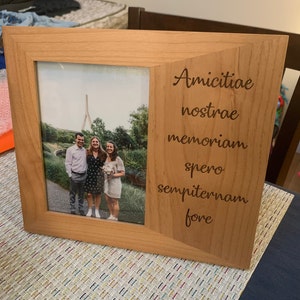 Engraved Picture Frames Custom Photo Frame Gift for Wedding - Etsy