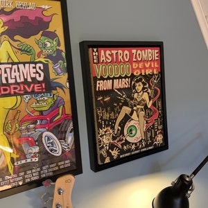 Vince Ray Print on Canvas of Poison Ivy From Legendary Band the Cramps ...