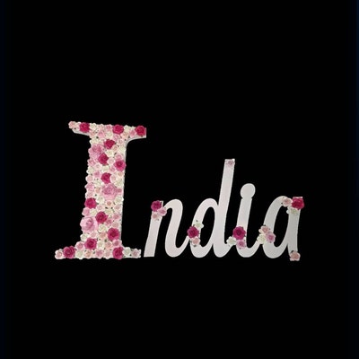 Flower Name, Name Sign, Wall Name, Flower Letter, Flower Nursery Name ...