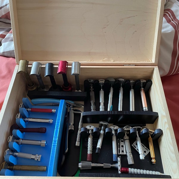 6 Compartment Double Edged Razor Blade Storage Box - Etsy