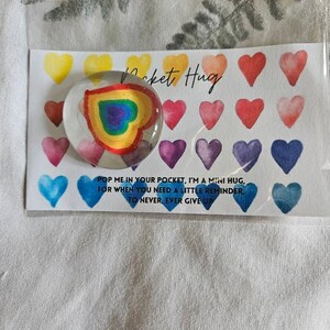 Bumble Bee Pocket Hug, Glass Fidget Pebble, Uplifting Present, Bumble ...