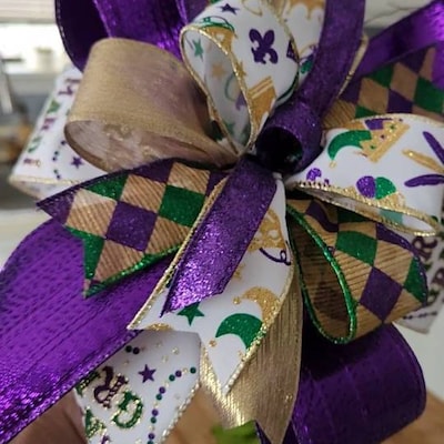 Army Forge Bow, Army Bow, Green and Burlap Bow, Bow for Lantern Wreath ...