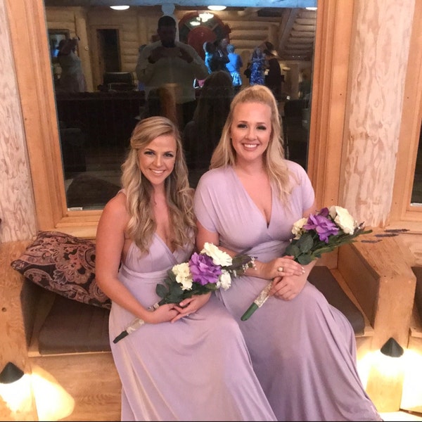 Lilac Bridesmaid Dress, Convertible Dresses, Beach Dress, Infinity ...