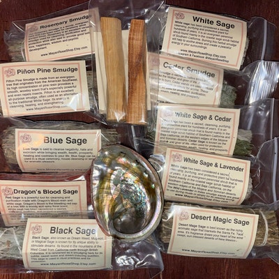 SAGE GIFT SET 11 Bundles Smudge Kit Free Shipping White Sage, Lavender ...