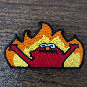 Hell Fire Meme Embroidered Patch - Etsy