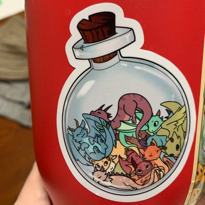 Dragon Potion Sticker Chibi Dragon Sticker Dice Sticker Rpg Sticker ...