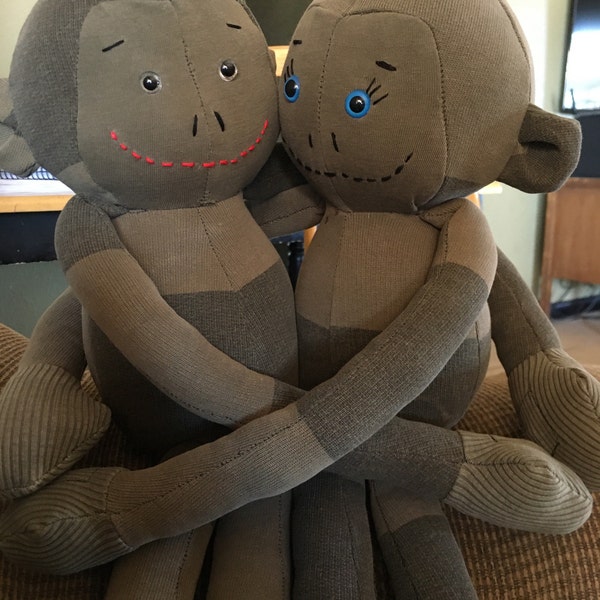 Hugging Monkey - PDF Sewing Patterns & Tutorials | Stuffed Animals | DIY Projects | Gift Ideas ...