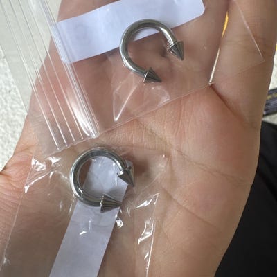 0g Pink Purple Acrylic Septum Stretching Pincher 8mm Ear Plugs Tunnels ...