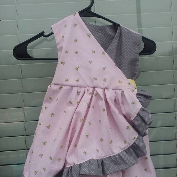 Instant Download PDF Sewing Pattern Toddler / Girl Wrap Dress 12 18 ...