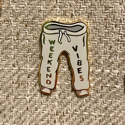 Weekend Vibes Enamel Pin - Etsy