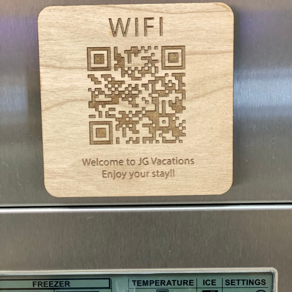 Custom Menu QR Code Sign | Wooden Business QR Display | Restaurant ...