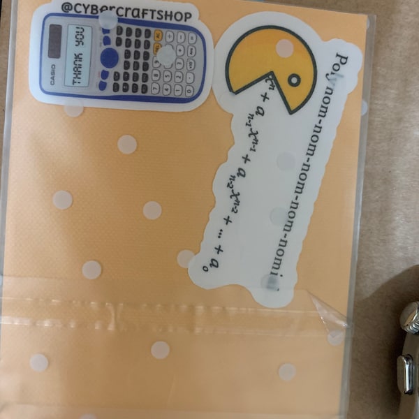 Cute Funny Math Sticker -- Version 2 || With Waterproof and Water ...