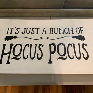 It's Just A Bunch of Hocus Pocus Vinyl Stencil, Halloween Vinyl Decal ...