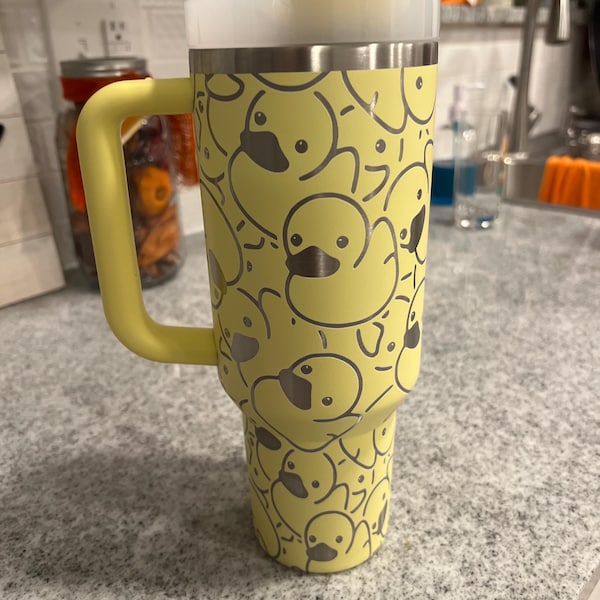 40oz/30oz Duckie, Engraved Stanley Tumbler. Duck, Duckies. - Etsy