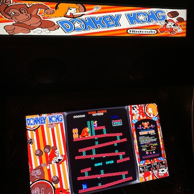 Donkey Kong Nintendo Arcade Classics Marquee for Reproduction Header ...
