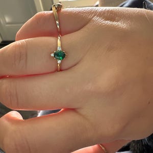 Onyx Ring, Open Ring, Gold Band Ring, Stacking Ring, Stackable Ring ...