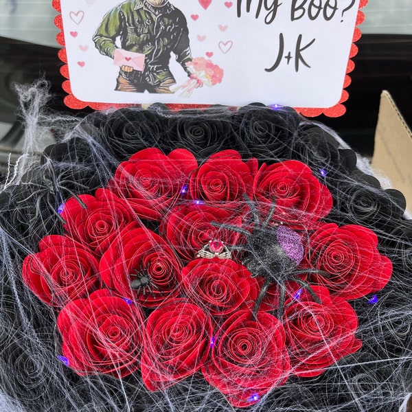 Sterling Silver Dark Gothic Ring, Gothic Engagement Ring, Goth Promise ...