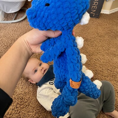 Crochet Monster Snuggler, Monster Plush, Emotional Support Monster ...