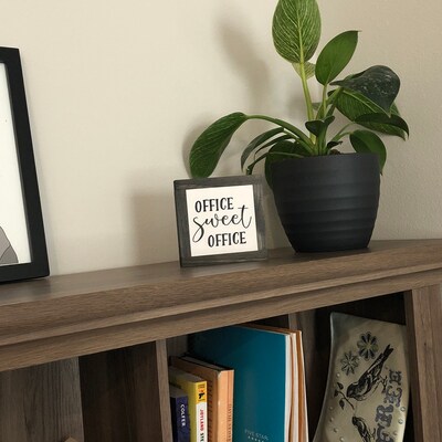 Office Sweet Office Sign, Office Desk Decor, Funny Office Space Sign ...