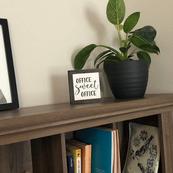Office Sweet Office Sign, Office Desk Decor, Funny Office Space Sign ...