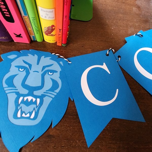 Personalized Columbia University Graduation Banner: Roaree Lion Party ...