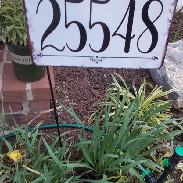 Rustic Address Sign, Farmhouse Decor, House Numbers, Street Sign ...