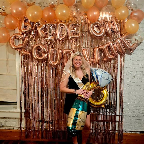 On Cloud Wine Balloon Banner Birthday Party for Her Balloon Letters ...