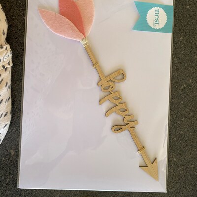 Custom Arrow Name Sign Laser Cut Nursery & Kids Decor - Etsy