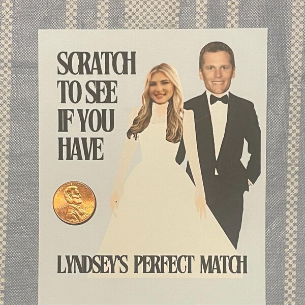 Editable Celebrity Who Has the Groom Bridal Shower Game Scratch off ...