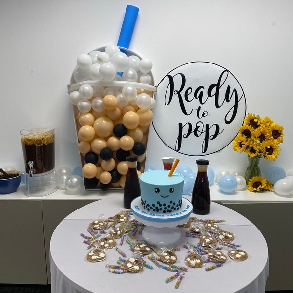 DIY Boba Balloon Workshop, Boba Party Ideas, Bubble Tea Party, Boba ...