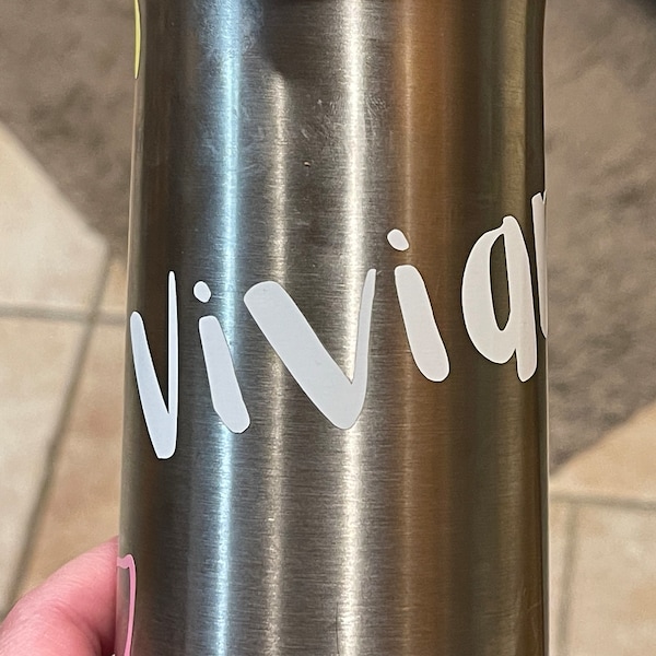 Name Vinyl Decal | Sticker | Waterproof | Water Bottle | Personalize ...