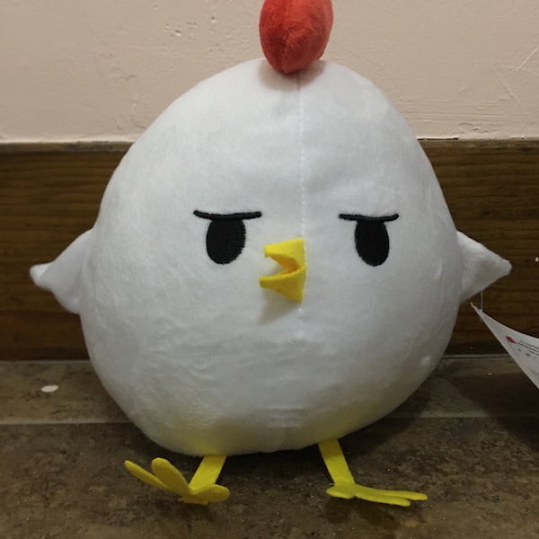 Grumpy Chicken Plushie, Chicken Plush, Chicken Stuffed Animal, Chicken ...