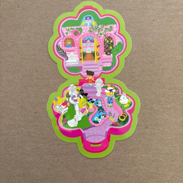 Vintage Polly Pocket Inspired Sticker - Etsy