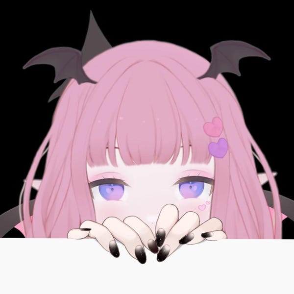 Animated Chat Box Cute Twitch Overlay With Adorable Pink Love Angel ...