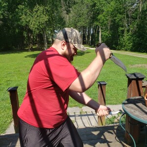 Handcrafted Custom Made Swing Blade Dagger Mica Handle With | Etsy
