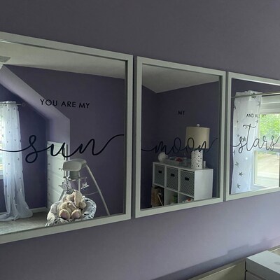 Custom Mirror Text Quote Decal Choose the Font Style, Size and Color - Etsy