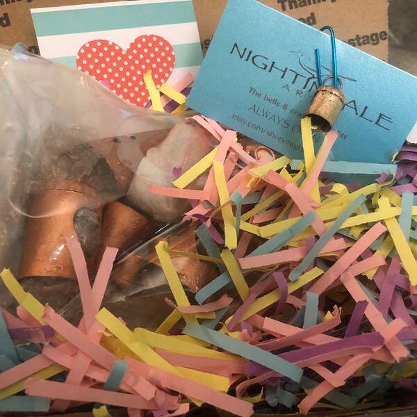 COPPER Painted BELLS Variety Pack-sample 7 of Our Popular Copper Bells ...