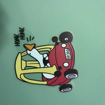 Goose Road Rage Transparent Vinyl Sticker// Meme Goose Sticker Vinyl ...