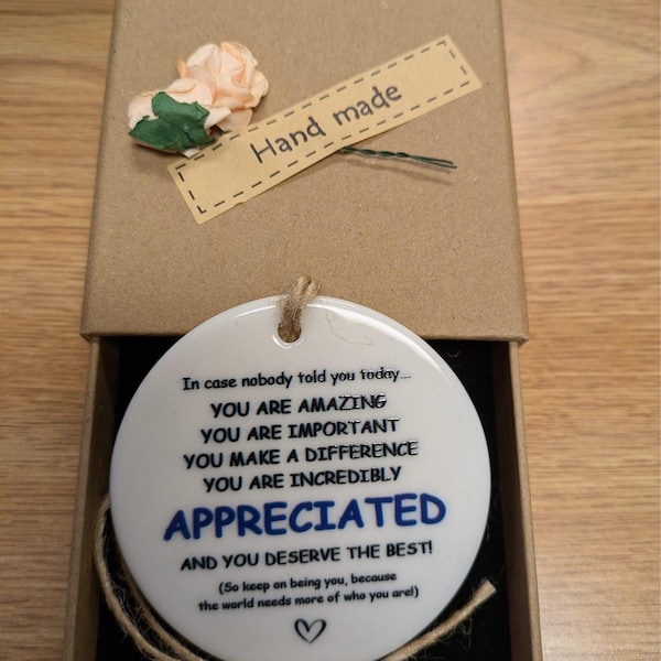 You Are Incredibly Appreciated, Affirmations Sign, in Case No One Told ...