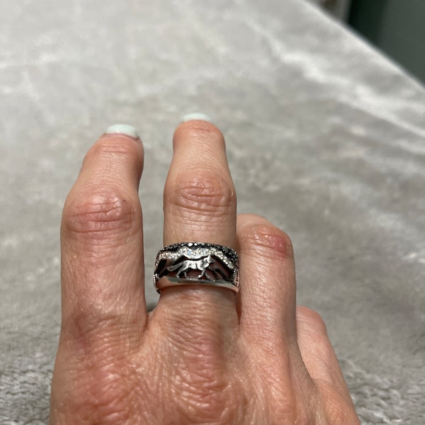 Space Fox Ring Foxes in Outer Space Fox on a Star Space and Stars Ring ...