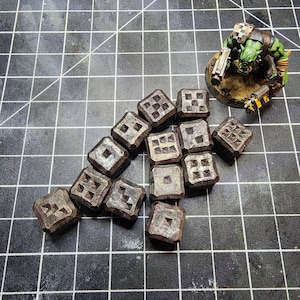 Set of Six Steel Hand Forged Dice Unique Collectible Dice Dnd Dungeons ...