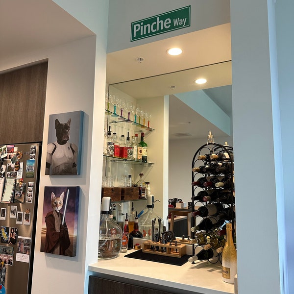 Funny Street Sign Pinche Way Man Cave Garage Decor - Etsy