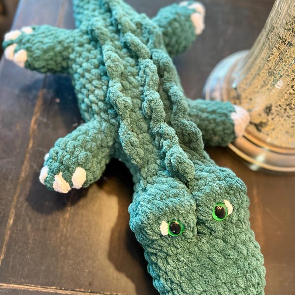 No Sew Alligator Crochet Pattern Crocodile Amigurumi Pattern DIY ...