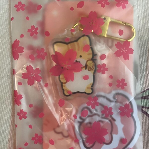 Cat Meme Keychain Double-sided Acrylic Charm - Etsy