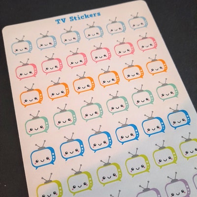 42 Cute Tv/programme Planner Stickers - Etsy