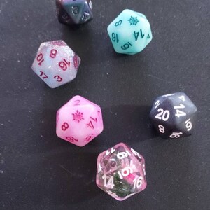 Moonlit Koi Fish Dnd Dice Set for Dungeons and Dragons D20 TTRPG ...