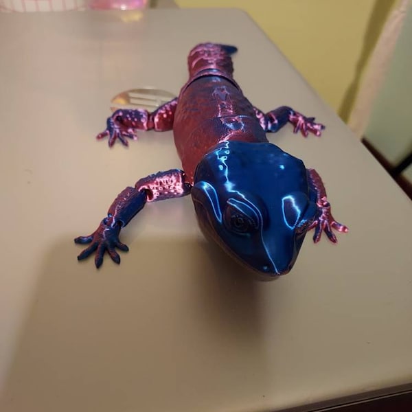 Leopard Gecko Digital .STL File for 3d Printing, Articulated Fidget ...